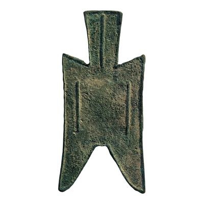 仿古战国钱币尖足布赵国晋阳古钱币拓片模具研学拓印拓板教学模型