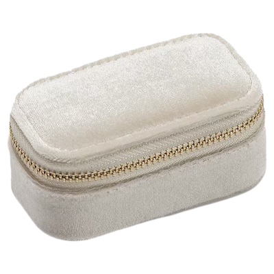 跨境热卖ETSY一件定 制迷你天鹅绒首饰盒珠宝收纳盒便携伴娘礼物