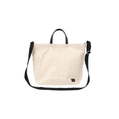 agnès b.全棉大号单肩斜挎包男女通用帆布手提包