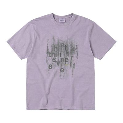 夏季新品短袖错乱logo