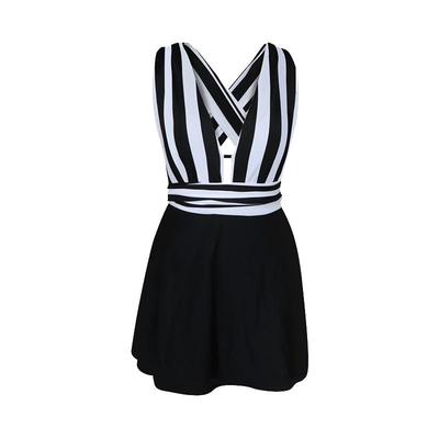 be范德安连体裙防晒女露背泳衣