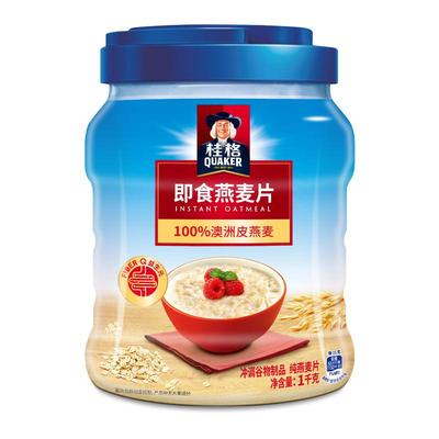 桂格1000g罐装原味免煮燕麦片