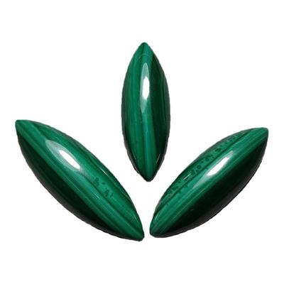 天然孔雀石马眼形吊坠免费打孔