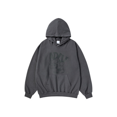 ADLV背背熊图案连帽卫衣