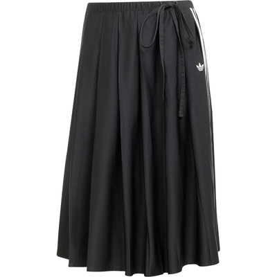 Adidas/阿迪达斯正品三叶草女士缎带时尚经典飘逸半身裙JW0114