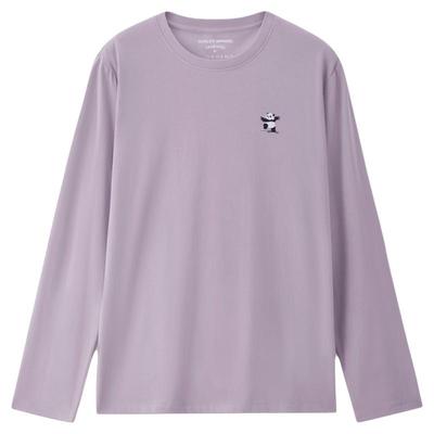 Giordano长袖常规刺绣T恤