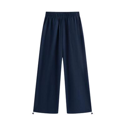 藏青色速干工装裤女夏季薄款