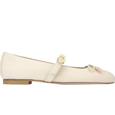 SW圆头系带蝴蝶结浅口玛丽珍鞋