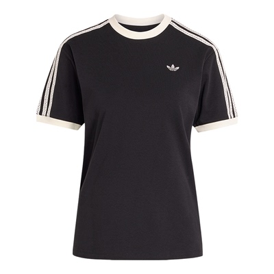 Adidas/阿迪达斯正品三叶草新款经典女黑白色亲肤短袖T恤KY8127