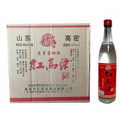 红高粱酒480ml6瓶莫言家乡42/52