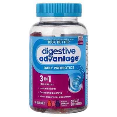 旭福,Digestive Advantage®，日常益生菌软糖，混合超级水果味