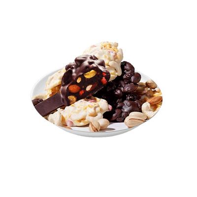 纯可可脂丑墩墩坚果巧克力礼盒装手工巴旦木夹心零食网红八怪黑巧