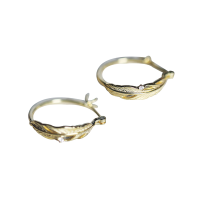 日系925纯银女锆石复古好看耳圈