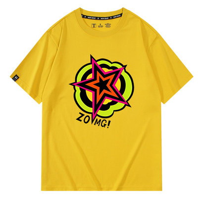 休闲宽松纯棉情侣短袖