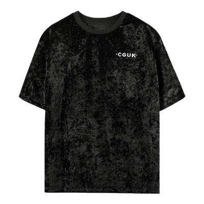 【王星玮同款】CGUK 新款钻绒廓形T恤钻绒褶皱阔腿裤男女情侣款