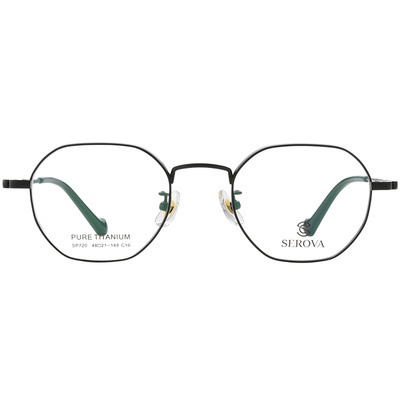 施洛华眼镜框超轻钛架中小