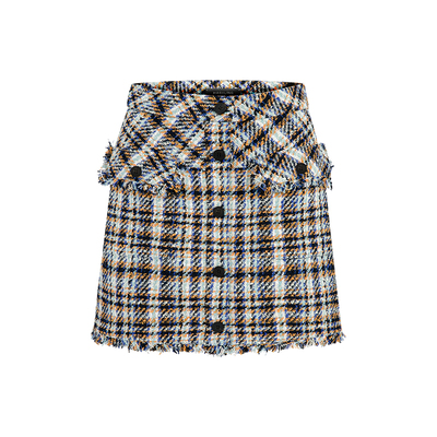 MARYLING格纹西装半裙