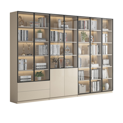 自由组合书柜整墙到顶轻奢高档