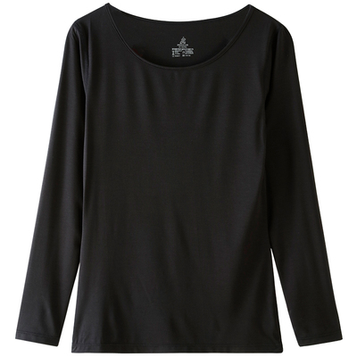 莫代尔打底衫内穿修身