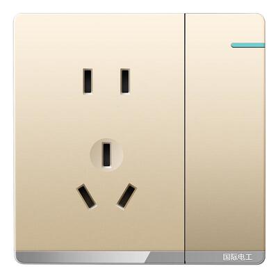国际电工86型超薄空调插座