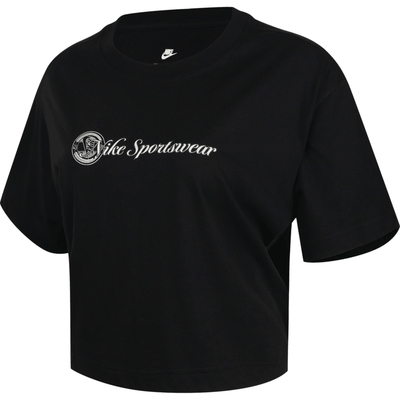 优购NIKE耐克女子ASWNSWCLUBSSCROPCC运动休闲短袖T恤HV4948-010