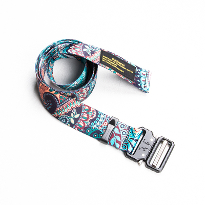 嘻哈帆布腰带潮牌工装裤ins插扣