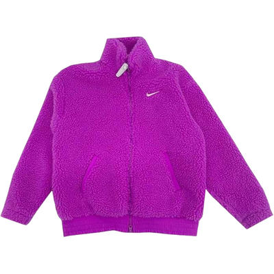 Nike/耐克官方正品冬季女士立领短款羊羔绒宽松外套DR5629-551