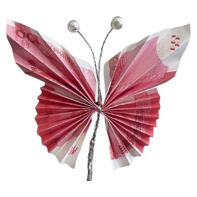 蝴蝶有钱花材料包花艺半成品配件