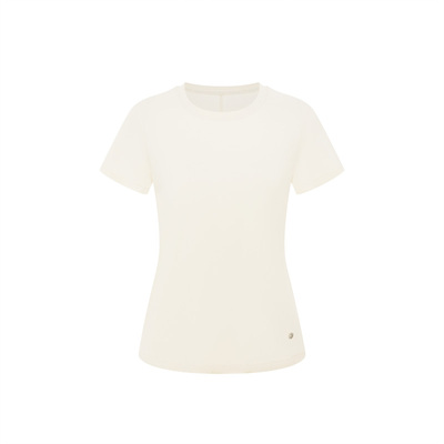 爱慕运动新品瑜伽螺纹短袖T恤