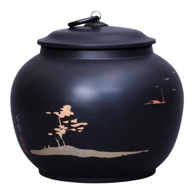 建水紫陶茶叶罐普洱散茶醒茶罐
