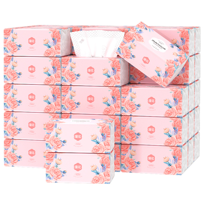 优等品420张漫花大包抽纸巾