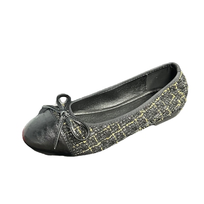 法式小香风单鞋蝴蝶结装饰