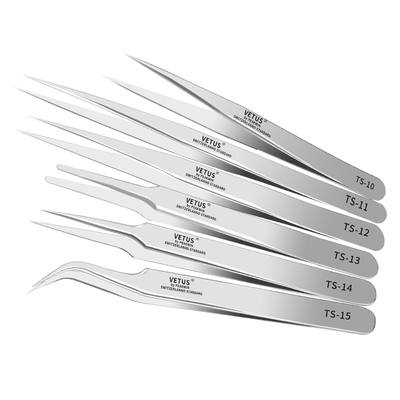 原装VETUS镊子 高达镊子不锈钢夹子模型镊子燕窝挑毛工具尖头弯头