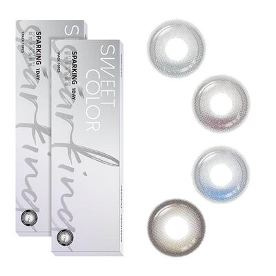 SweetColor【定轴泪光】日抛美瞳10片装高光不乱转水润隐形眼镜