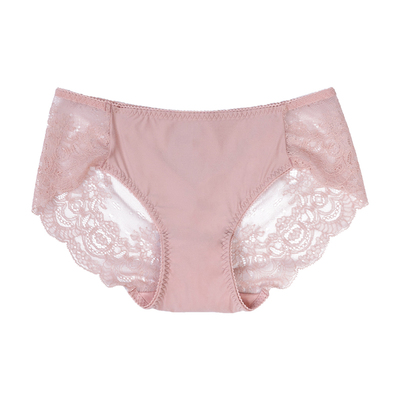 D22|MsKKay内裤大码薄款舒适透气打底裤中腰提臀三角裤性感蕾丝