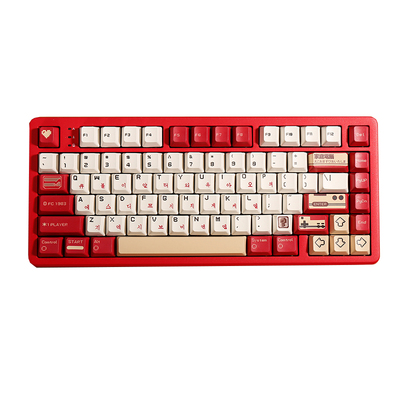 红白机韩文机械键盘键帽87/98/108一整套pbt热升华正刻FC高度个性