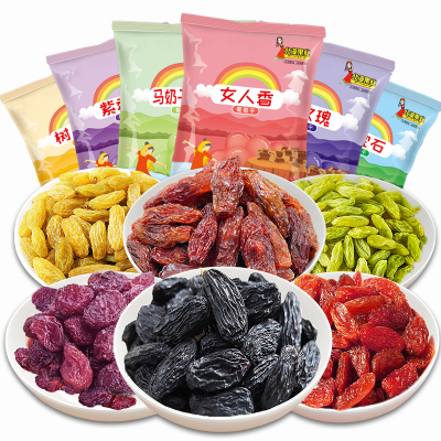 手抓包葡萄干新疆吐鲁番四色袋装零食特产果干水果健康风干树上黄