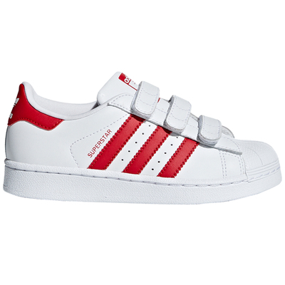 阿迪达斯大童魔术贴贝壳头运动鞋