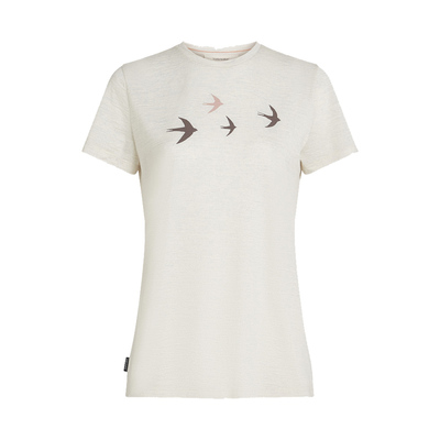 icebreaker美丽诺羊毛女印花短袖