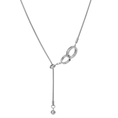 VOYAGE可抽拉双环项链小众设计