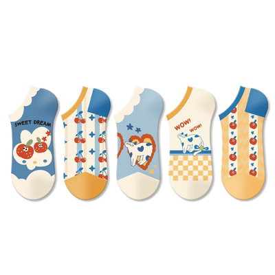 船袜女可爱日系卡通袜子女短袜