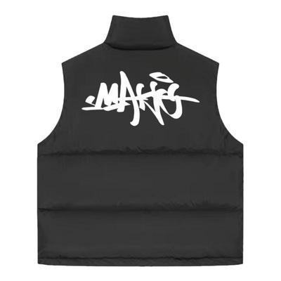 Makemorelogo白鸭绒短款羽绒马甲