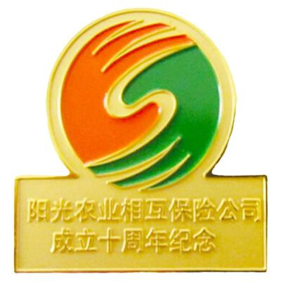 周年庆典金属徽章定做胸针