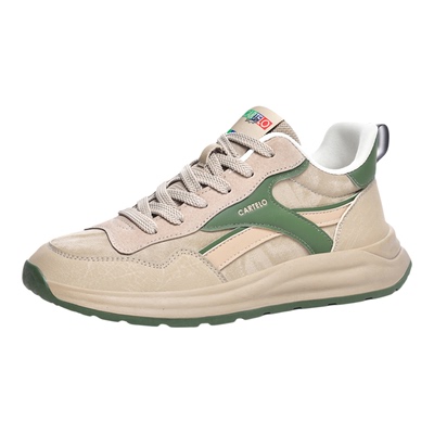 运动鞋卡帝乐鳄鱼2025新款春秋