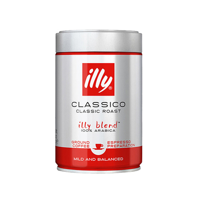 illy意利中度烘焙咖啡粉250g*2罐