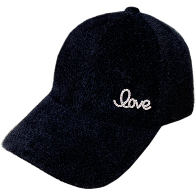 秋冬天带钻保暖百搭街头时尚帽子