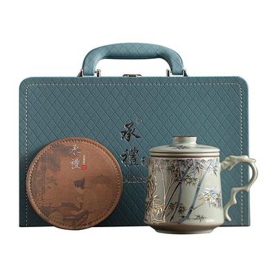 容山堂承礼汝窑茶杯陶瓷