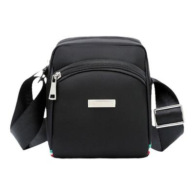 男士单肩包迷你斜挎包帆布竖款