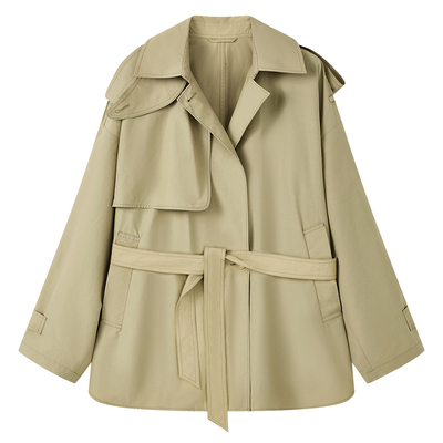 BLINK/伦敦生活英伦老钱风复古高级短风衣外套