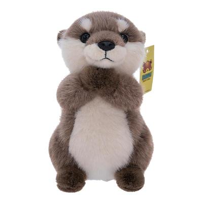 磁吸抱拳仿真水獭玩偶睡觉抱枕